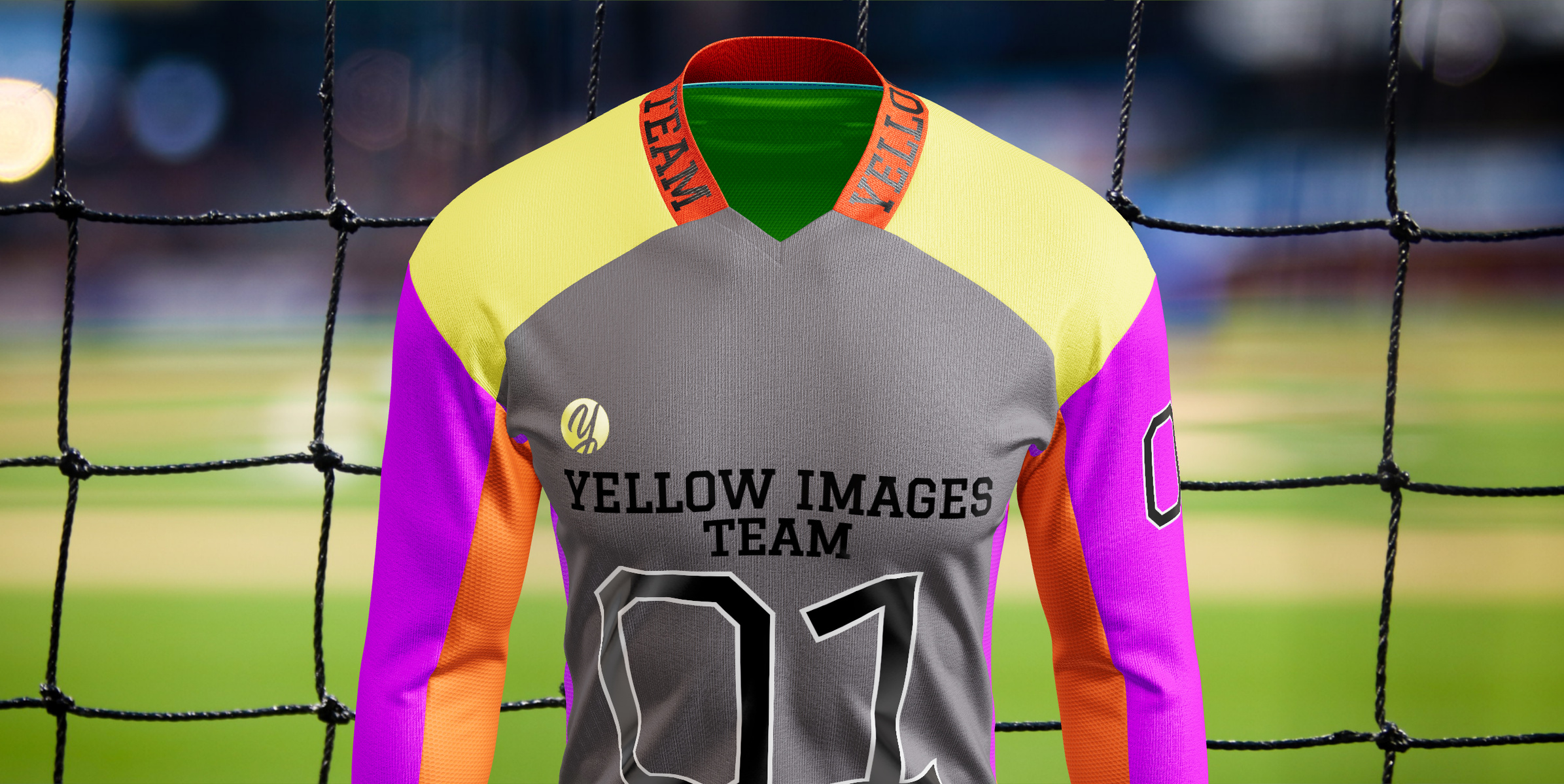 ProVisual — Long Sleeve Soccer Goalkeeper Jersey 3D mockup and 3D model ...