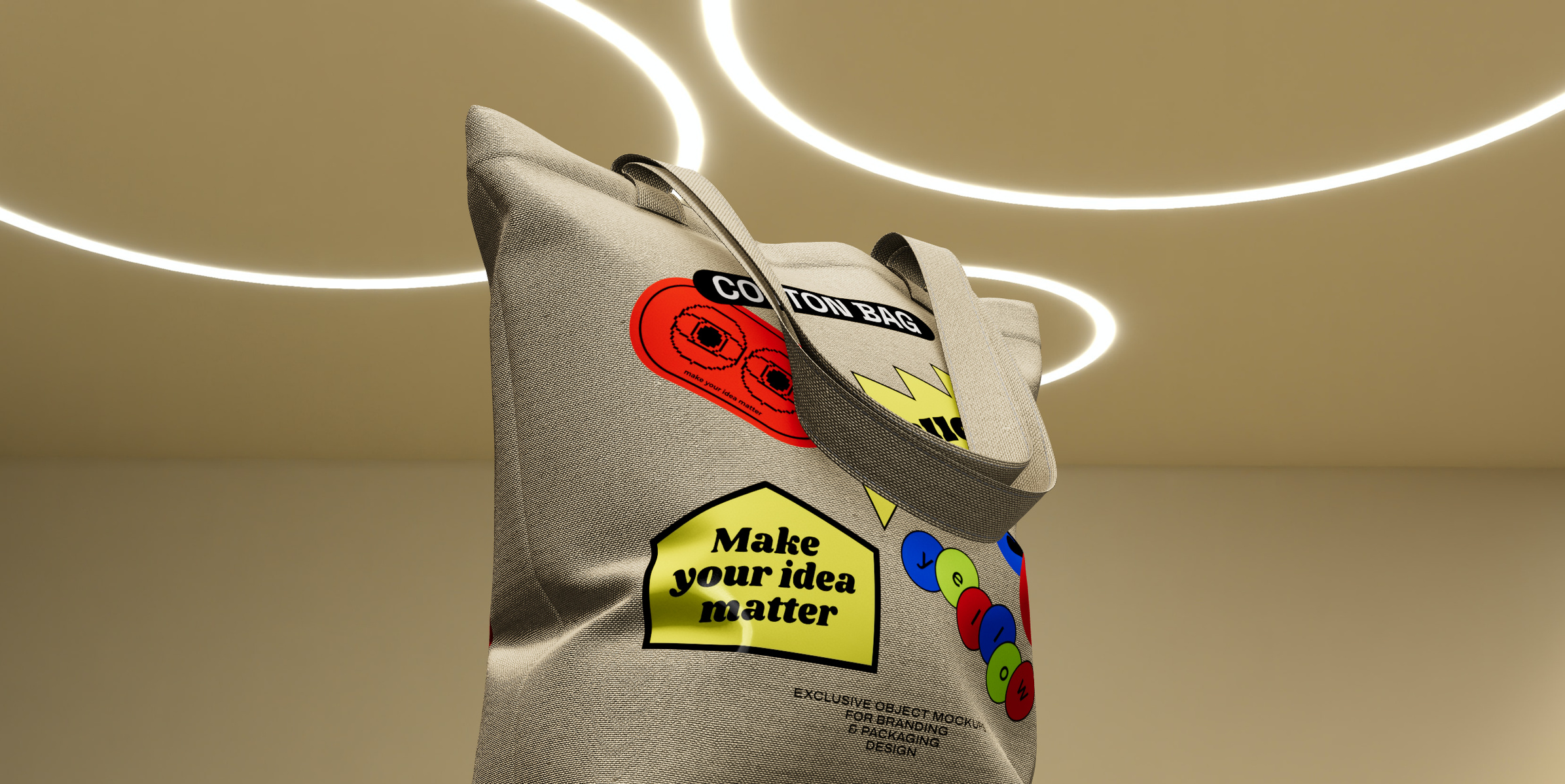 ProVisual — Canvas Bag 3D mockup and 3D model - explore every detail ...