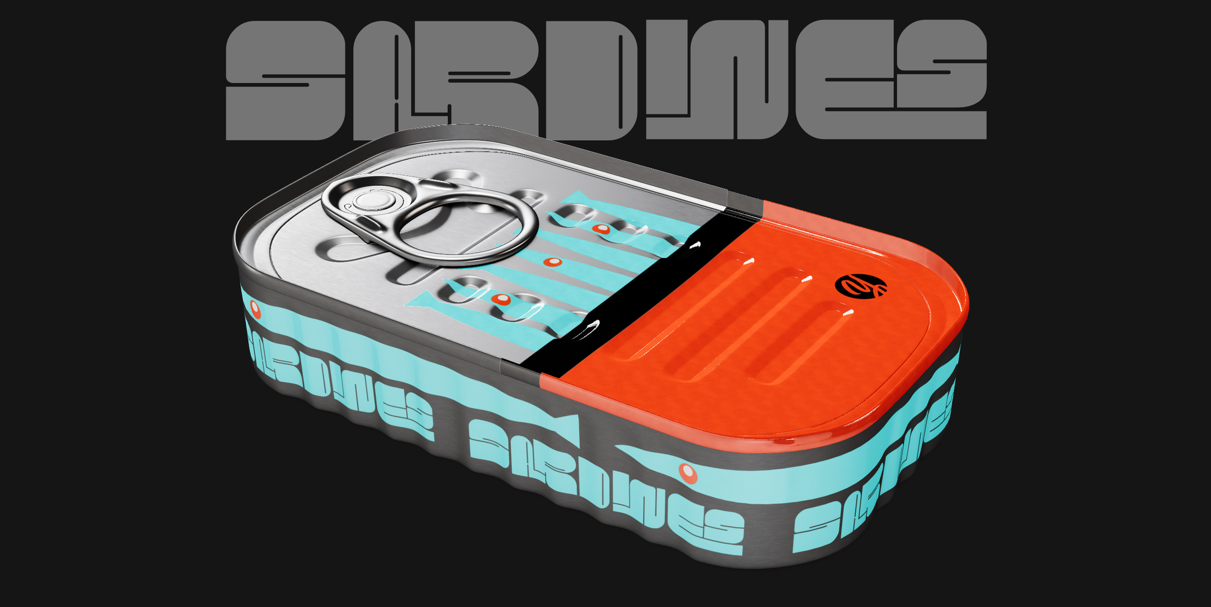 ProVisual — 125g Fish Can 3D mockup and 3D model - customize online now