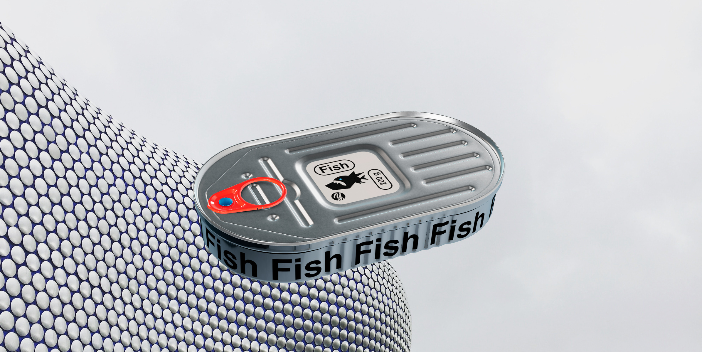 ProVisual — 200g Fish Can 3D mockup and 3D model - see every detail and ...