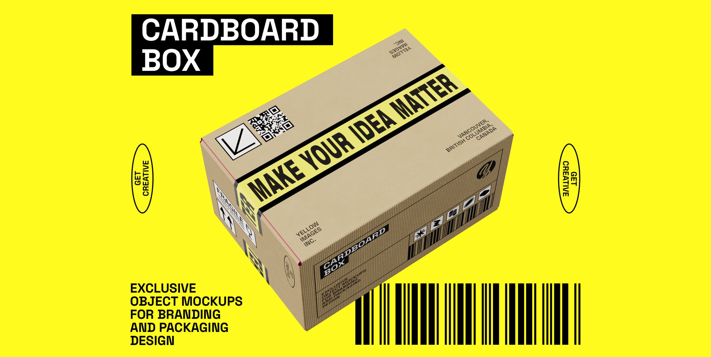 Provisual Corrugated Cardboard Box 3d Mockup And 3d Model Create