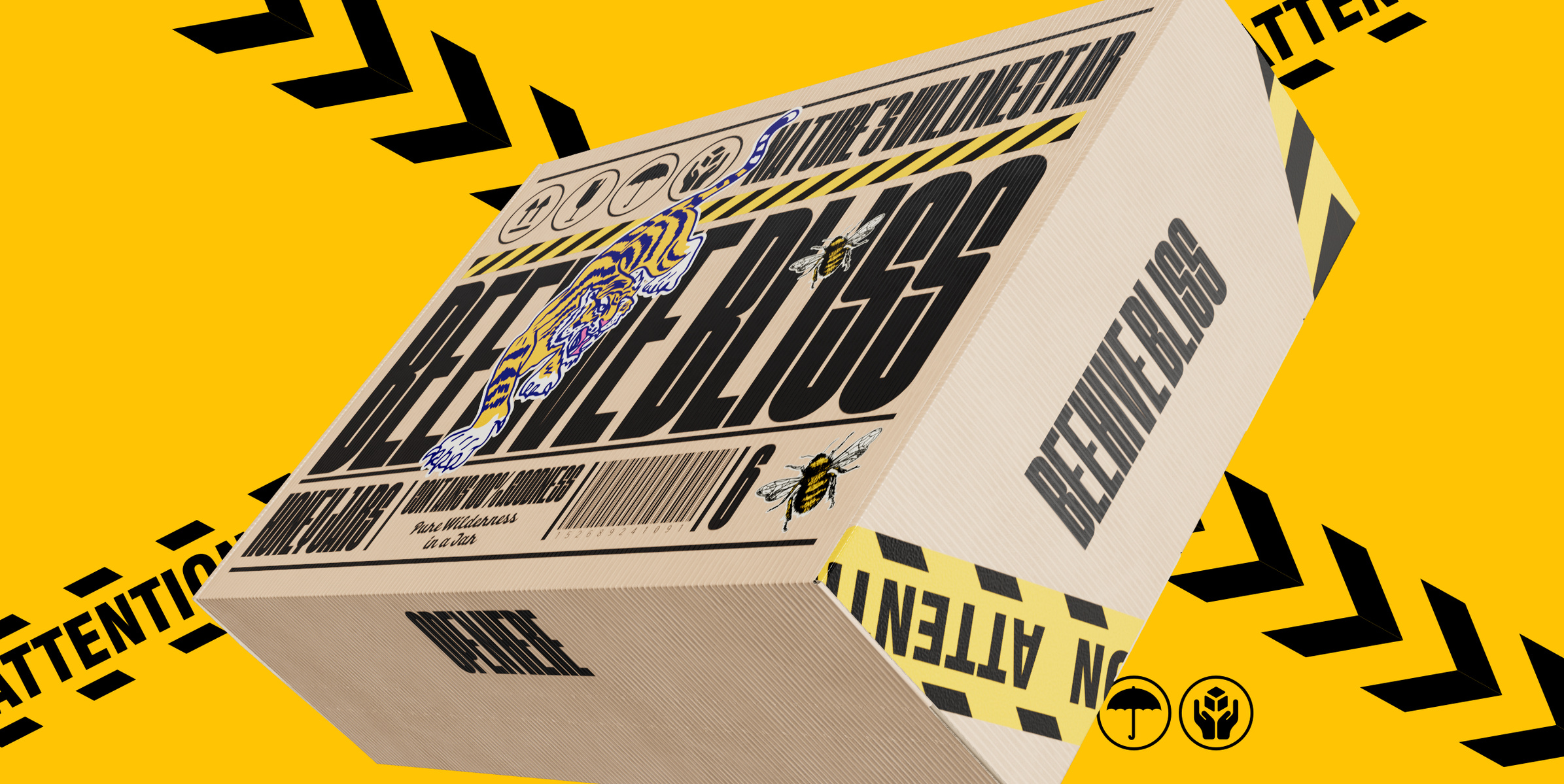 ProVisual — Corrugated Carton Box 3D mockup and 3D model - customize ...